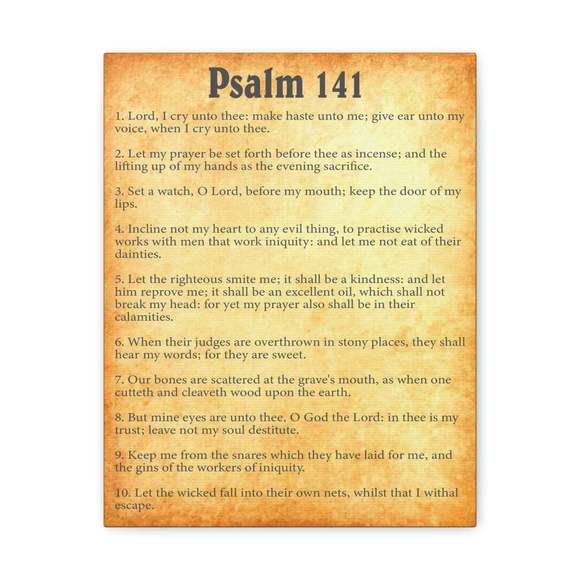 Express Your Love Gifts | Art | Scripture Sign Psalm 41 Chapter Gold Bible Canvas Christian Wall ...